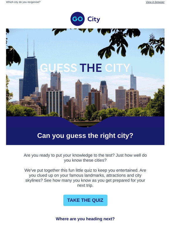 Go City: How many of these cities can you guess? | Milled