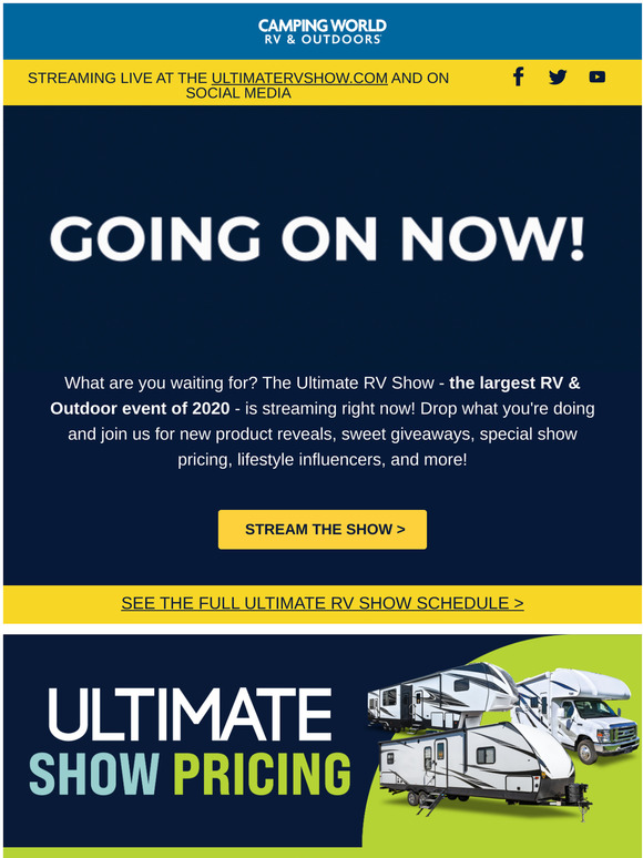 Camping World: The Ultimate RV Show Is GOING ON NOW! | Milled