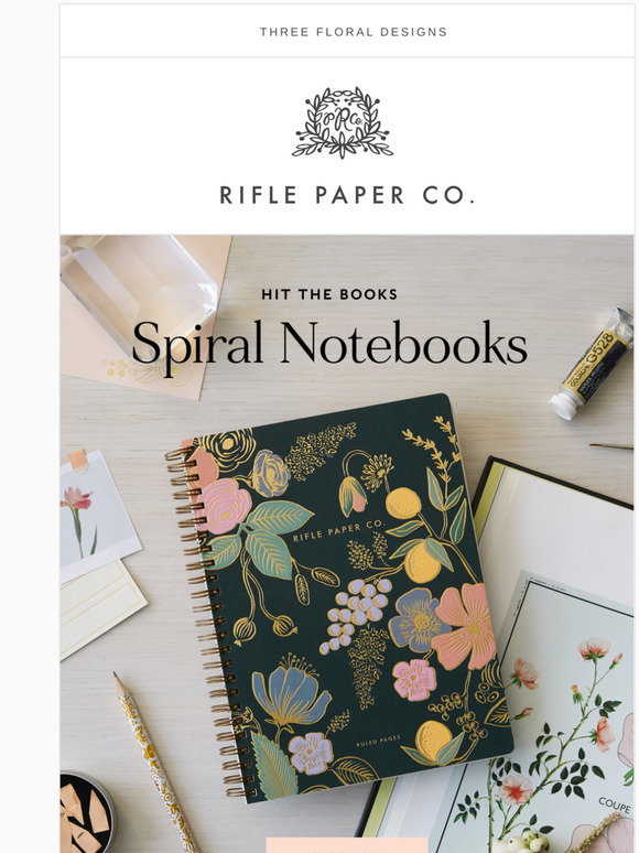Rifle Paper Co.: Spiral Notebooks! | Milled