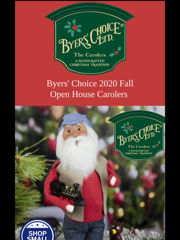 Wooden Duck Shoppe: 📣 Exciting News! Byers' Choice 2020 Fall Open House ...