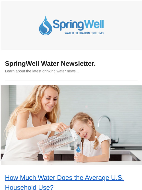 SpringWell: Your Water: SpringWell Water Filtration Systems | Milled