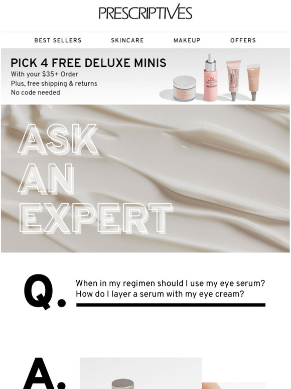 Prescriptives: How should I use my eye serum? | Milled