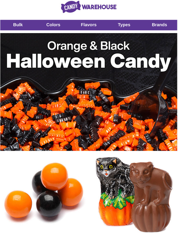 CandyWarehouse.com: Shop Black & Orange Candy For Halloween! 🎃 | Milled