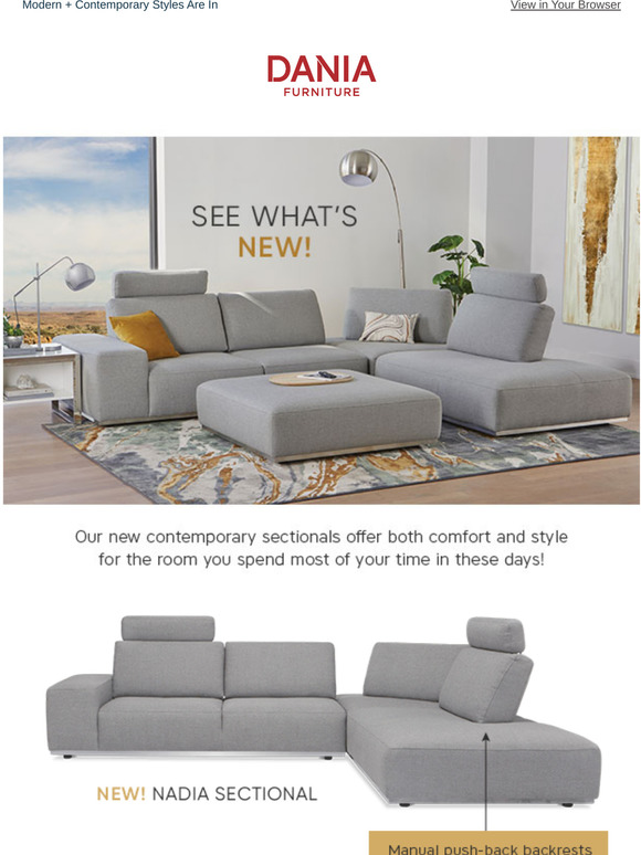 Dania Furniture: Shop NEW Sectionals! | Milled