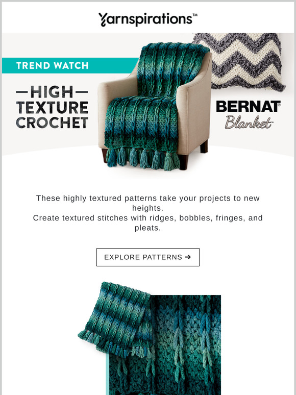 Yarnspirations: 7 NEW textured patterns for your home! | Milled