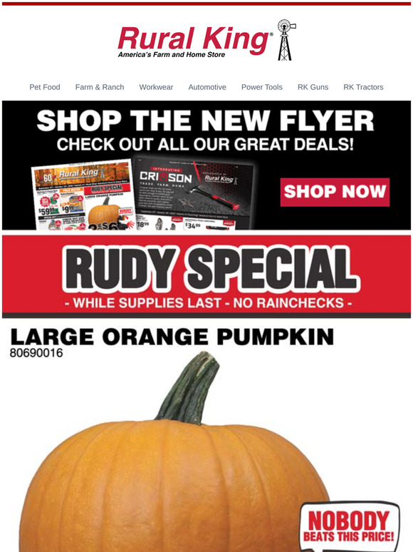 Rural King: 🔔 Shop Our New Flyer + New Rudy Special! | Milled