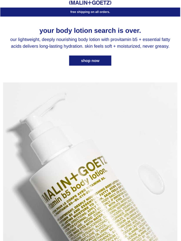 Malin+Goetz: lotion you'll want to wear every day. | Milled
