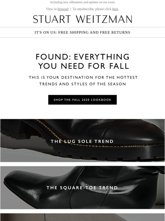 Stuart Weitzman: Inside: The Hottest Styles for Fall | Milled