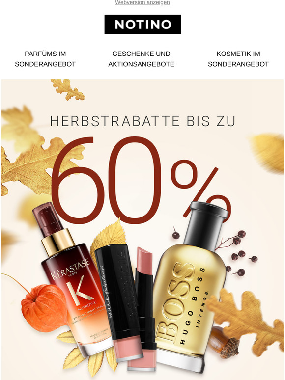 Notino: 🍂 Rabatte bis zu 60 %. Der Herbst ist da! | Milled