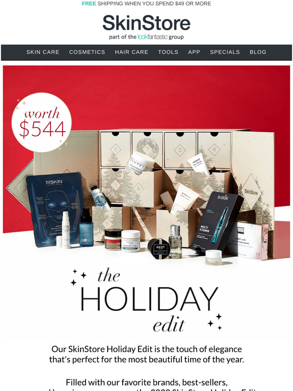 SkinStore: SkinStore Holiday Edit 2020 is HERE! Worth over $540 | Milled
