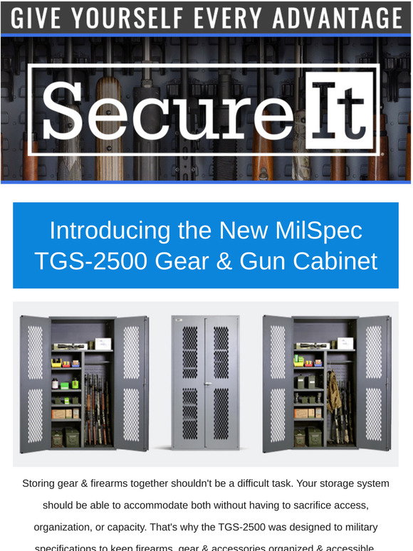 SecureIt: Introducing the TGS-2500 Gear & Gun Storage System | Milled