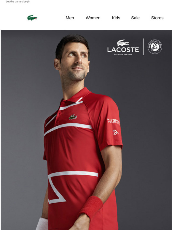 Lacoste: Novak’s outfit at Roland Garros | Milled