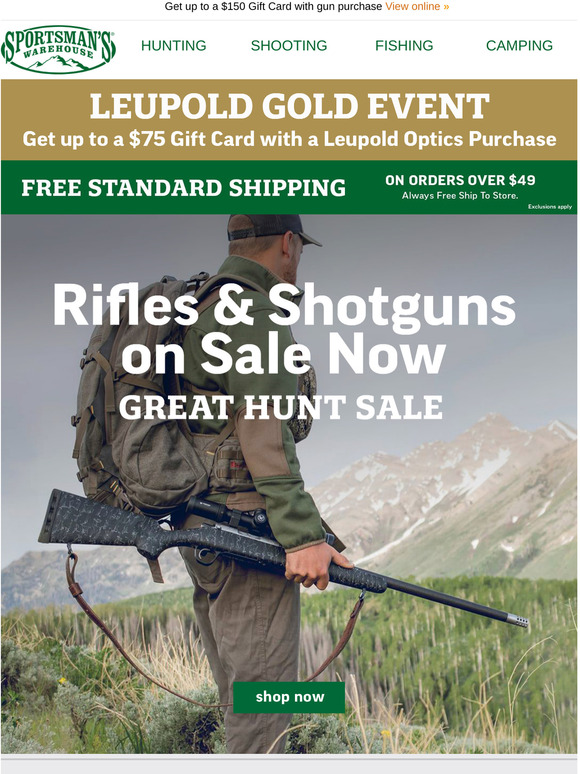 Sportsman's Warehouse: Shop Rifles and Shotguns for your next great ...
