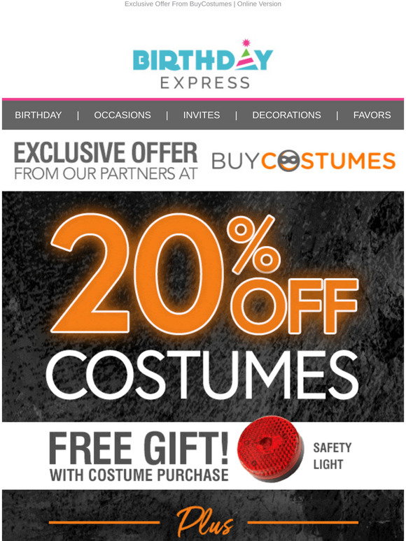Birthday Express Email Newsletters: Shop Sales, Discounts, and Coupon Codes