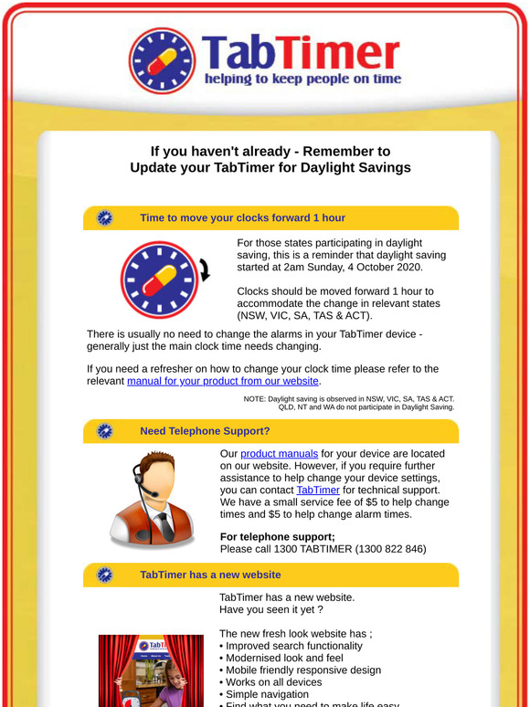 TabTimer: ⏰ Have you updated your TabTimer for Daylight Savings yet ...
