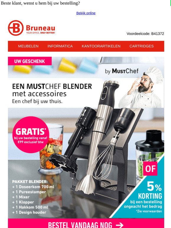 JM Bruneau: Kook als een echte kok met deze blender van Must Chef! | Milled