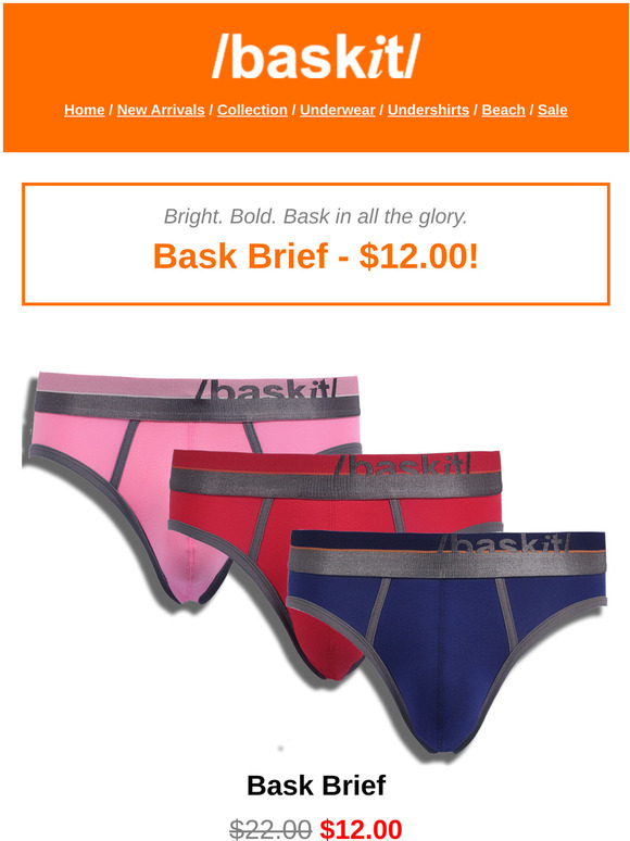 Baskit Wear: Bold. Comfortable. $10 Off Today Only. | Milled