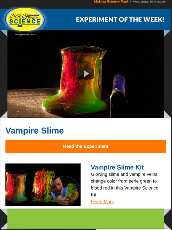 Spangler Science: Experiment of the Week 🧛 Vampire Slime | Milled