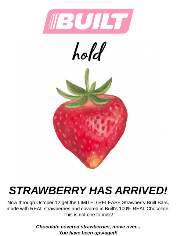 Built Bar: Introducing STRAWBERRY Built Bars - with REAL strawberries ...