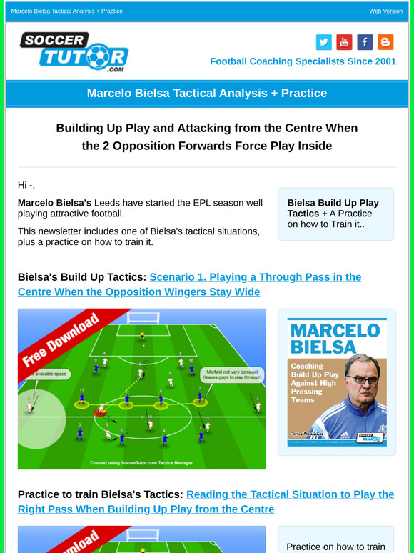 250 Award Winning Soccer Drills Software: Marcelo Bielsa Tactical ...
