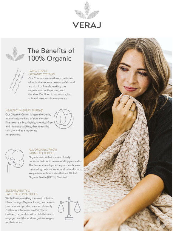 Veraj: VERAJ: The Benefits of 100% Organic | Milled