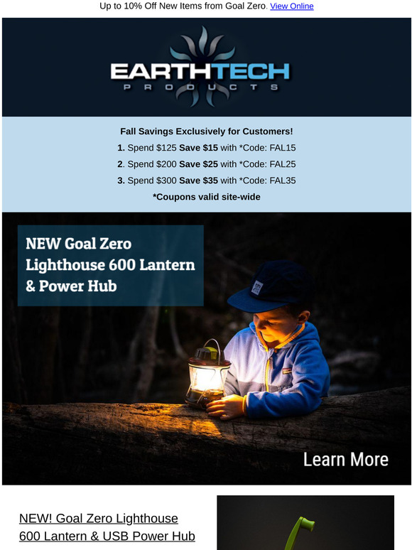 Earthtech Products: [Fall Savings Inside] + View the Latest in Portable ...