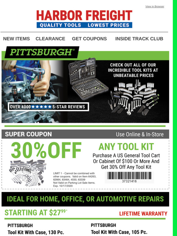 Harbor Freight: WOW! Unbeatable Prices on Incredible Tool Kits | Milled