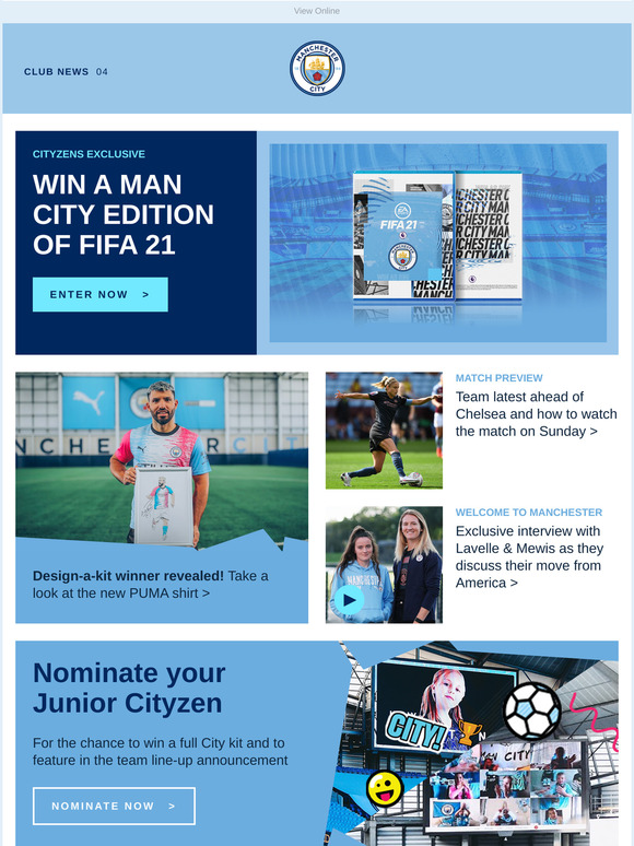 Manchester City: Win FIFA 21, Champions League latest & nominate a ...