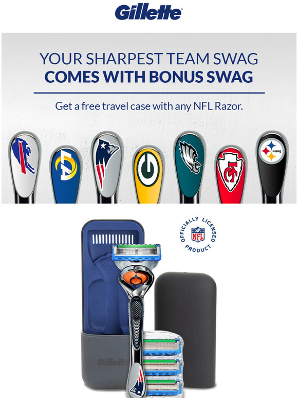 Gillette: NFL Razor + free travel case = TOUCHDOWN 🙌 | Milled