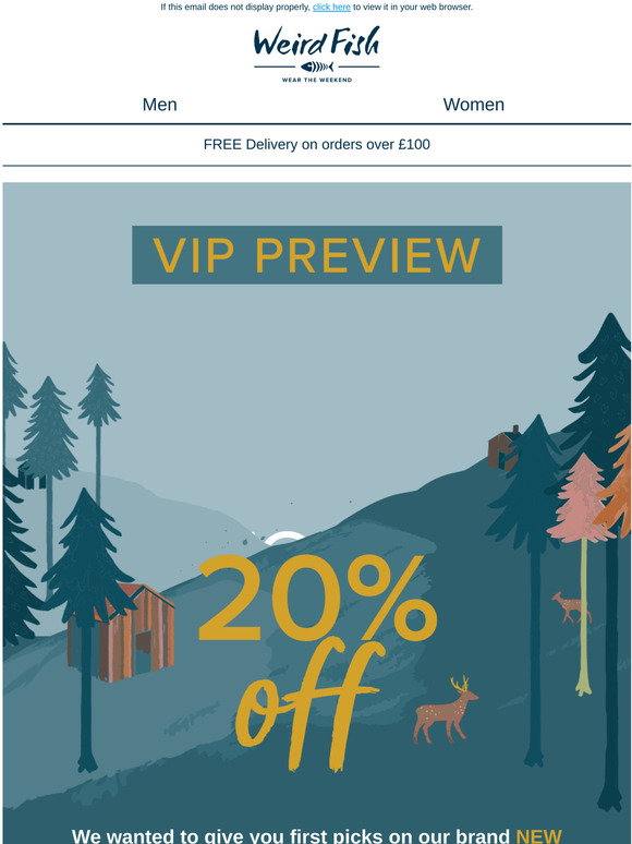Weird Fish: VIP Pass – 48 hours to get wild with our new range! | Milled