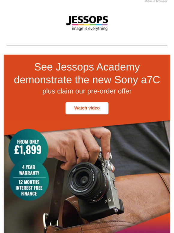 Jessops: See the Jessops Academy with the new Sony a7c 📸 | Milled