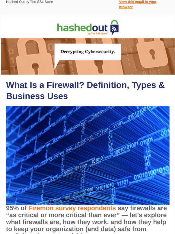 The SSL Store: What Is a Firewall? Definition, Types & Business Uses 10 ...
