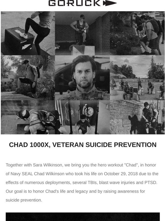GORUCK: Veteran Suicide Prevention with Chad 1000X | Milled