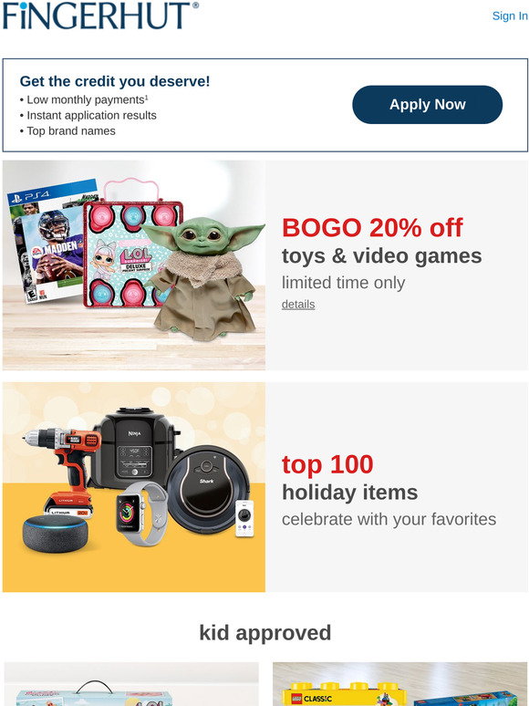 Fingerhut: Fingerhut: Dear parents, grandparents & kids at heart… | Milled