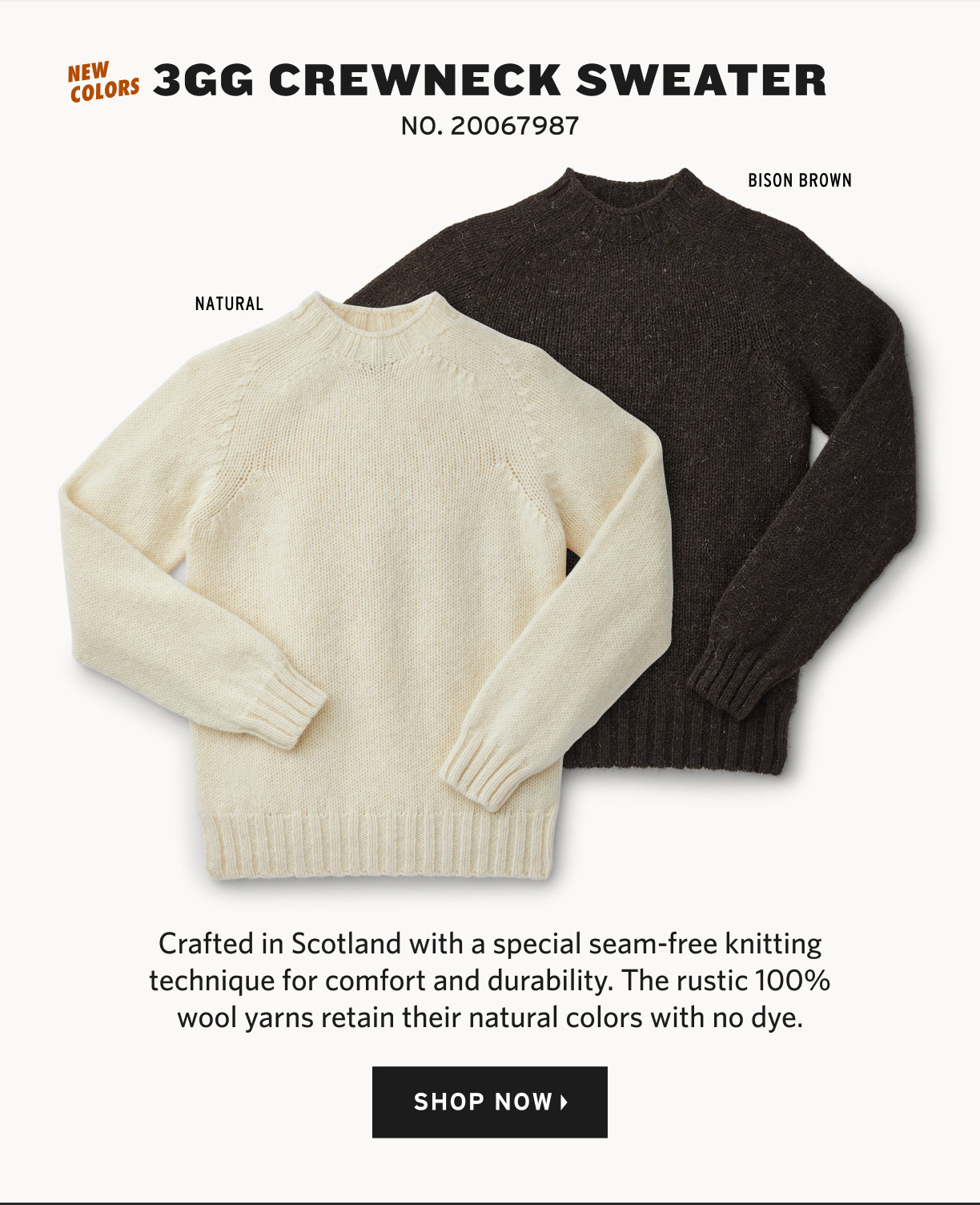 Filson: New Scottish-Made Wool Sweaters | Milled