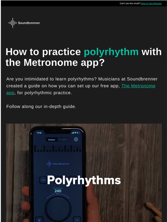 Soundbrenner: How to practice polyrhythm with the Metronome app? | Milled