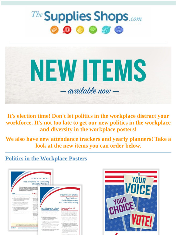 Supplies Shops: New Posters Available - Politics in the Workplace ...
