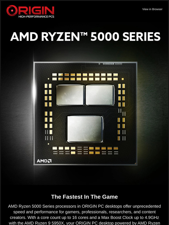 Origin PC: JUST ANNOUNCED: AMD Ryzen 5000 Series Processors | Milled