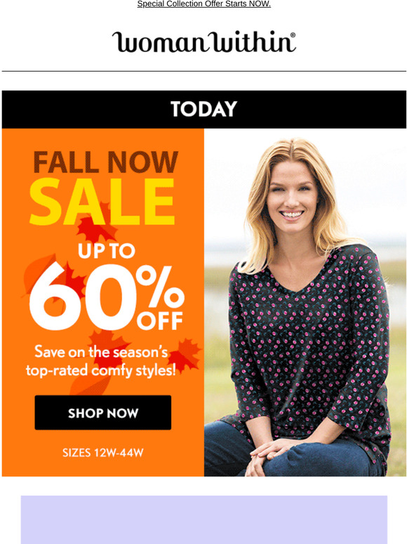 Woman Within: You’ll ♥ These Fall Savings! Take Up To 60% OFF Your ...