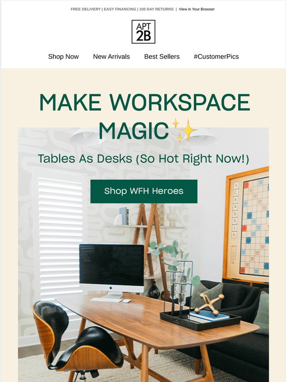 Apt2B: 🖥 No Desk? No Problem! Creative Workspace Solutions | Milled