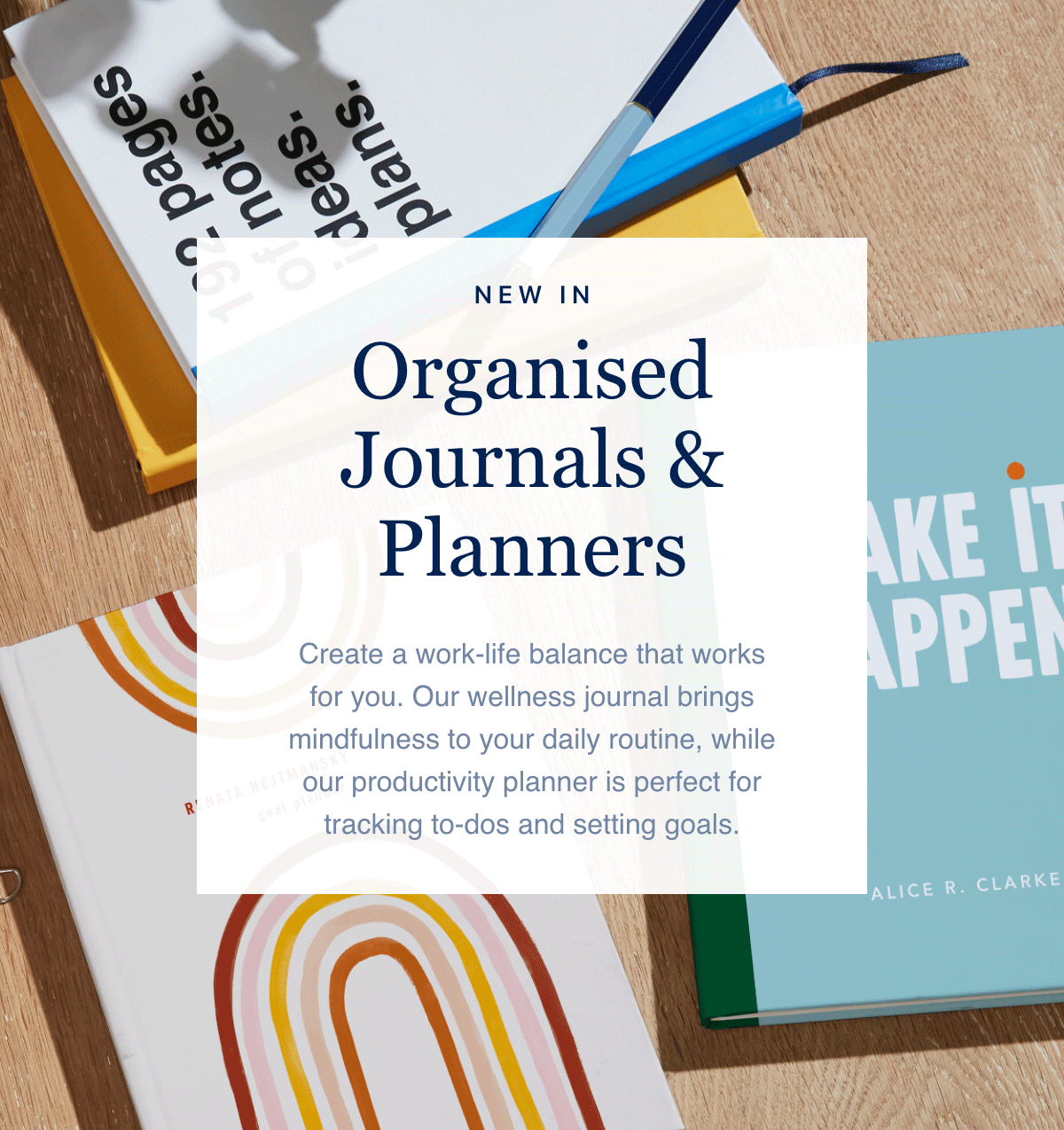 Papier: New in: wellness journals + productivity planners | Milled