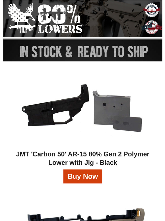 80% Lowers: IN STOCK: AR-15 & 308 80% Polymer Lower with Jig | Milled