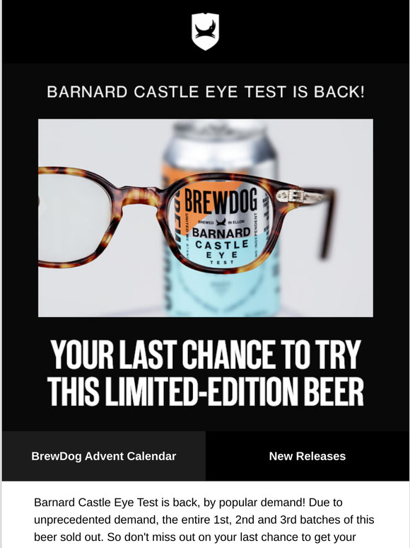 BrewDog: Barnard Castle Eye Test is back | Milled