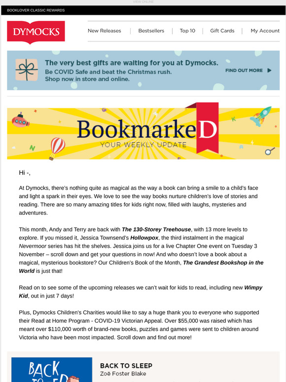 Dymocks: It's all about kids this week at Dymocks 🔖 | Milled