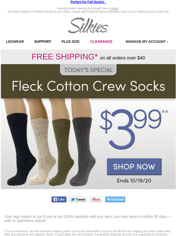Silkies: Last Chance! Cozy, Comfy, Warm Socks Only $3.99 | Milled