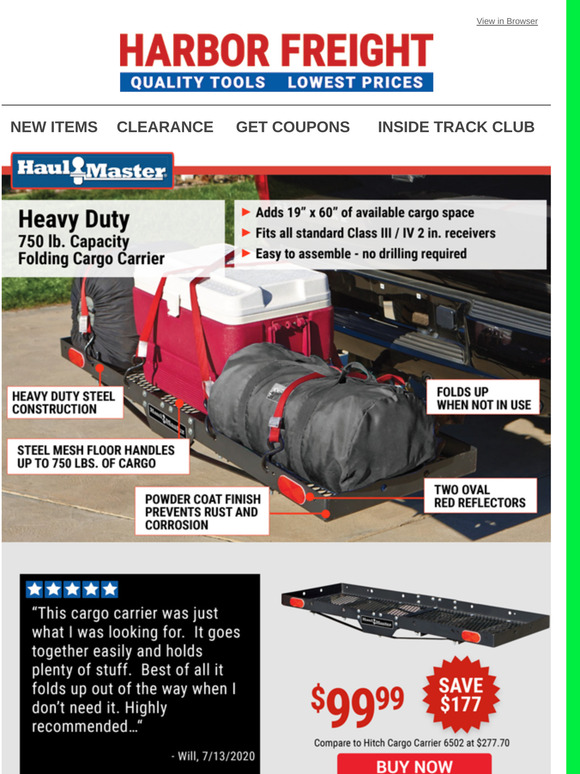 Harbor Freight Tools: Our Best Cargo Carriers | Milled