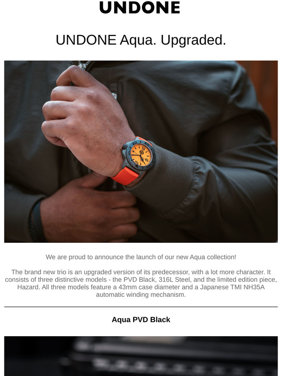 UNDONE Watches: The All New UNDONE Aqua Collection | Milled