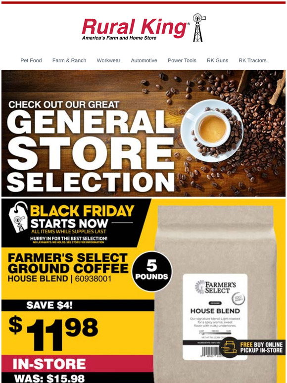 Rural King: Shop Our General Store Special Buys & More! | Milled