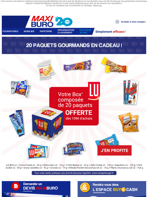 Maxiburo: Profitez de délicieux biscuits Lu ! | Milled