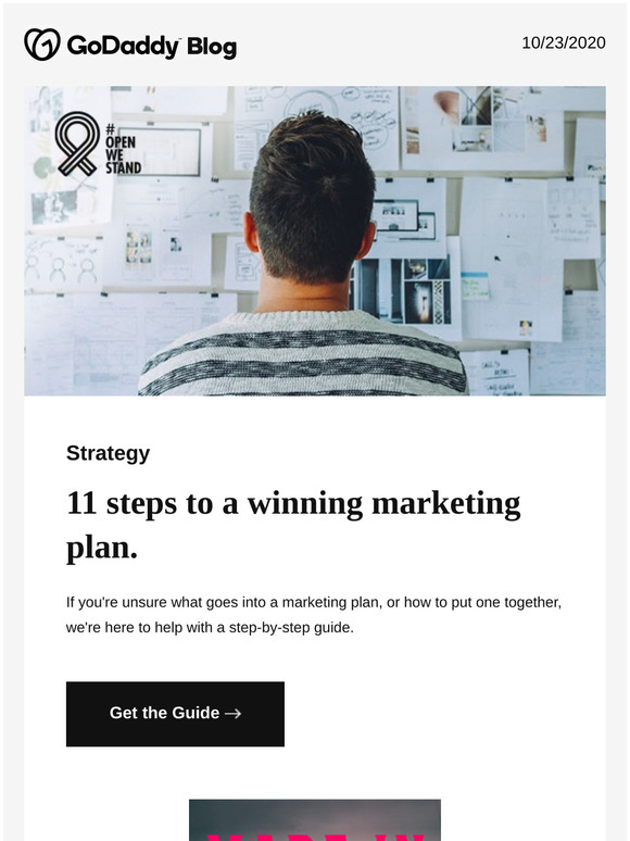 GoDaddy: Your guide to a winning marketing plan. | Milled